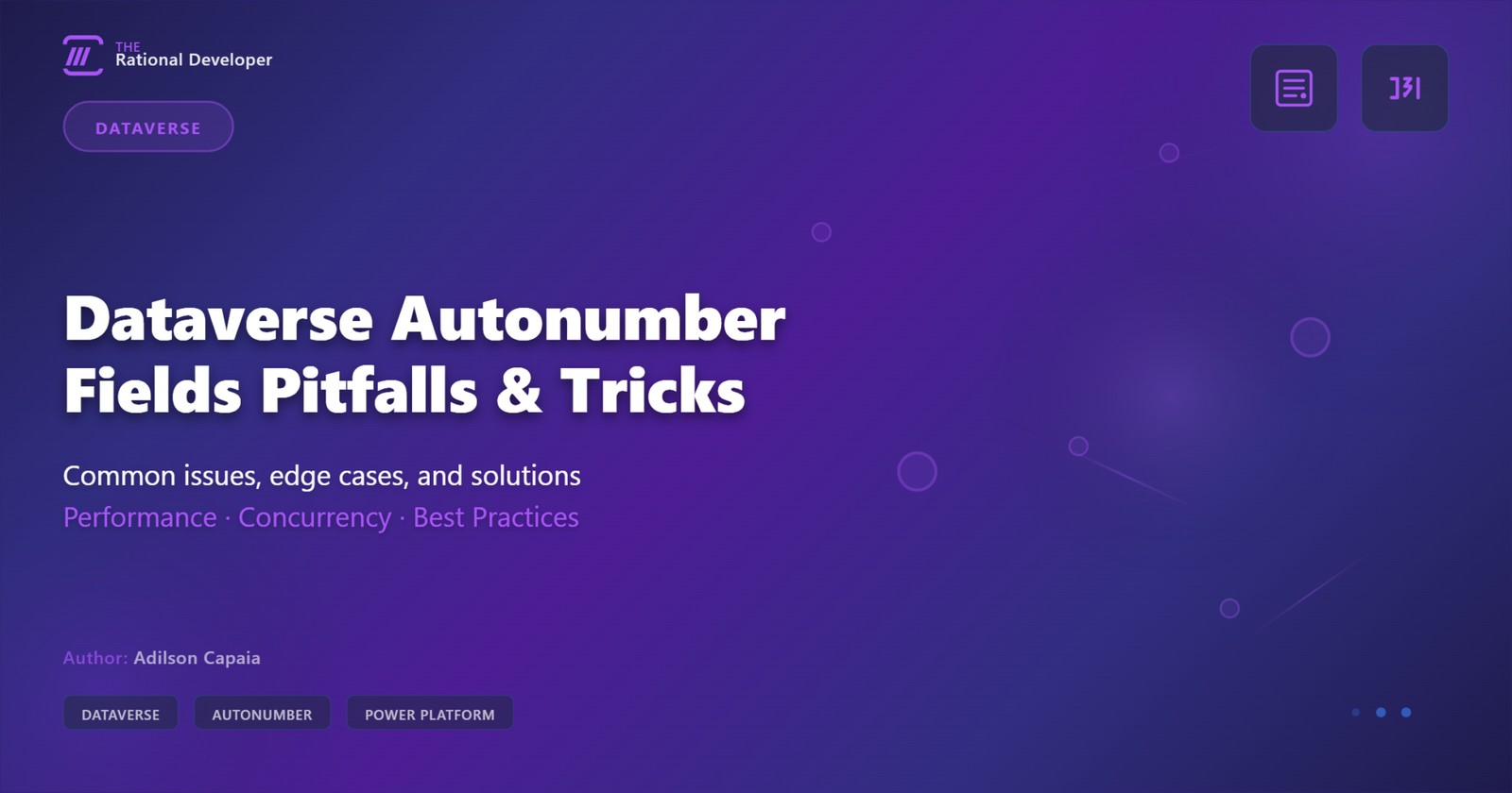 Dataverse Autonumber fields pitfalls and tricks - The Rational Developer